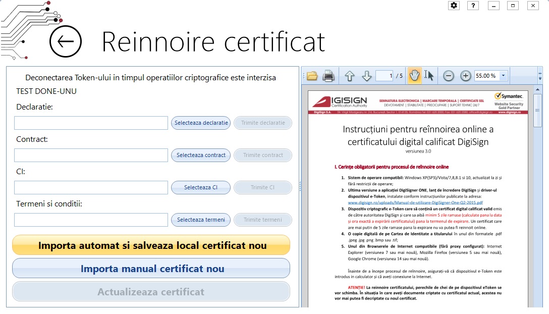 DIGISIGN - Online renewal