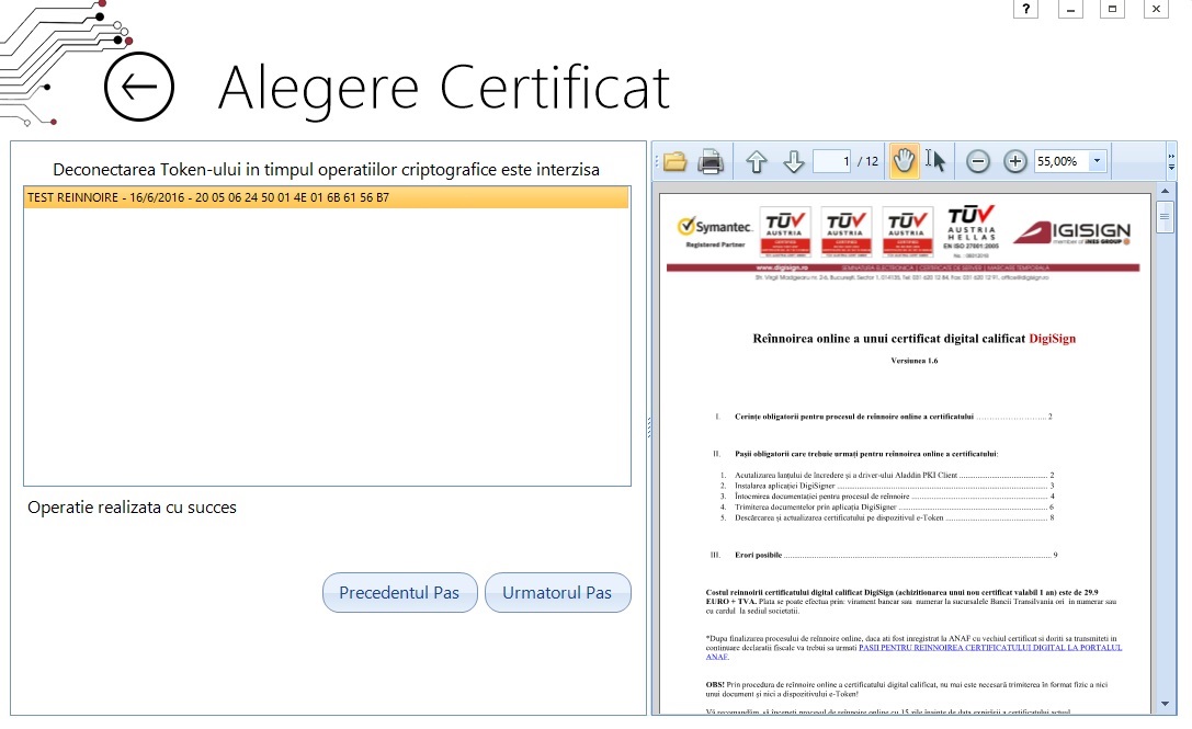 DIGISIGN - Online renewal